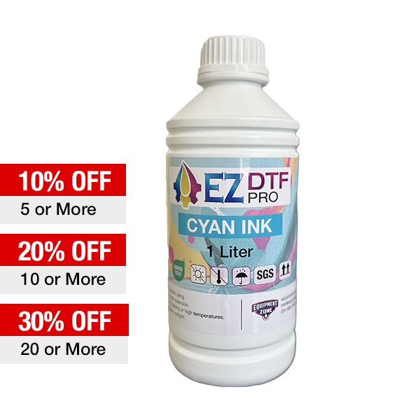 EZ DTF PRO Cyan Ink 1 Liter (1000 ml) — Equipment Zone Online Store
