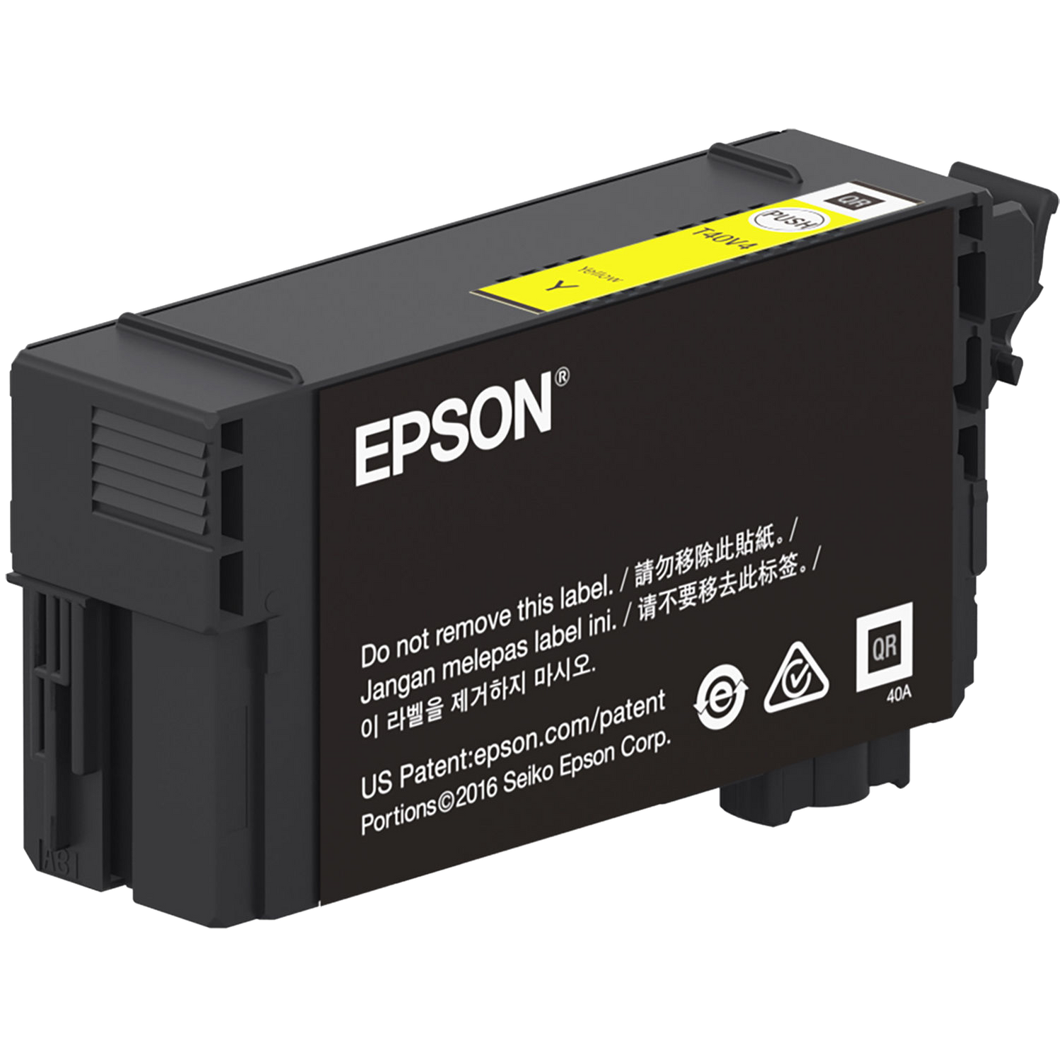 Epson T40W, 50ml Yellow Ink Cartridge, High Capacity — Equipment Zone ...