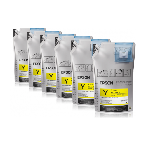 Epson UltraChrome DS Sublimation Ink Bags - Yellow 6 Pack — Equipment ...
